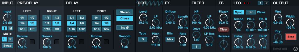ehDirtDelay - new free delay plugin for Ableton Live/Max4Live ...